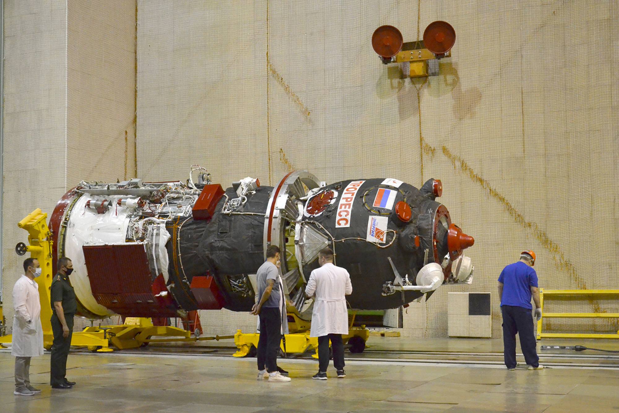 A un mois du lancement, Progress MS-15 a subi les tests radio - kosmosnews